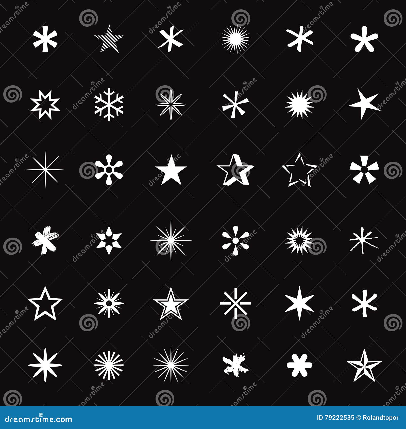 Set of Stars. Illustration stock illustration. Illustration of ...