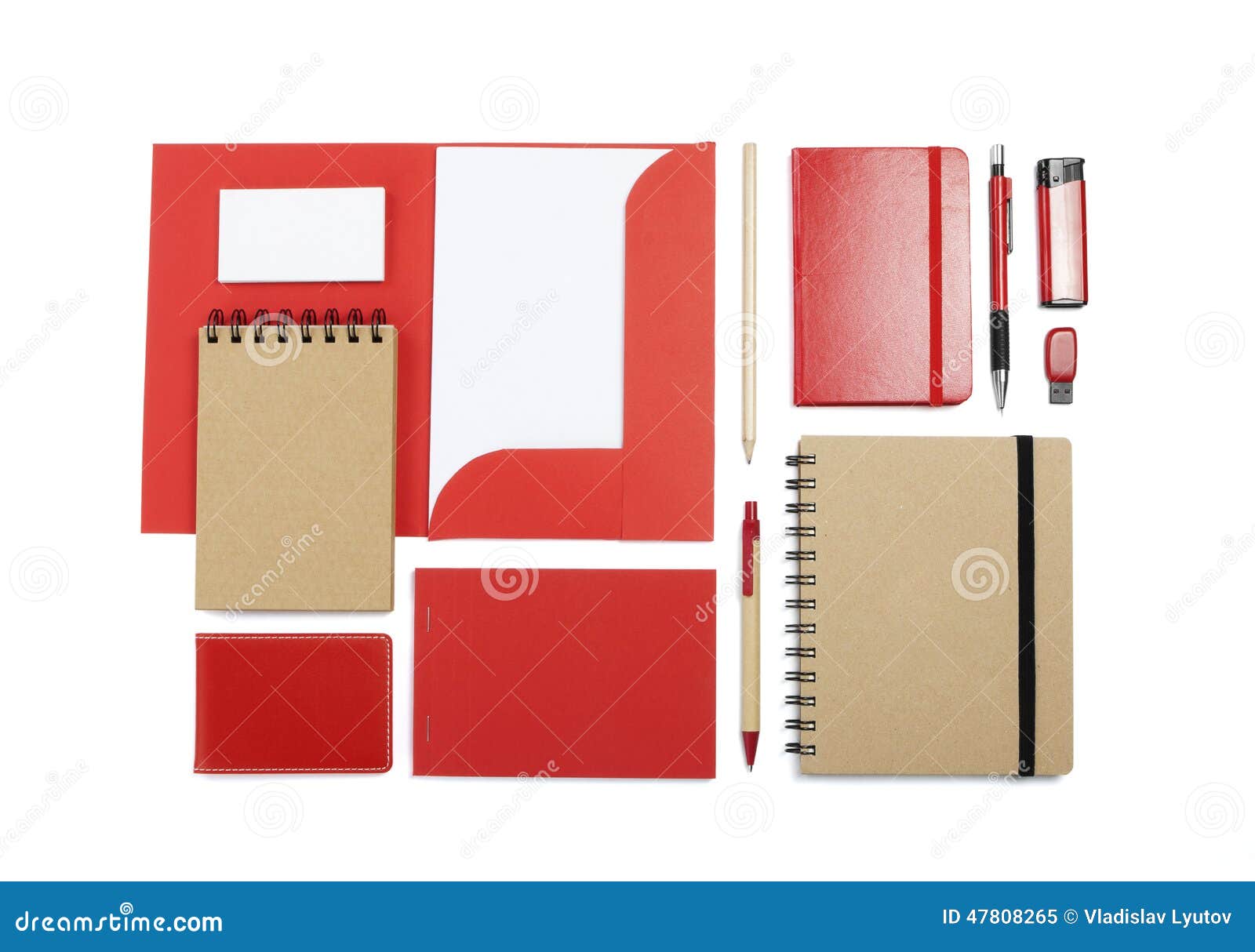 A Set of Stationery for the Application of Your Logo. Stock Image ...