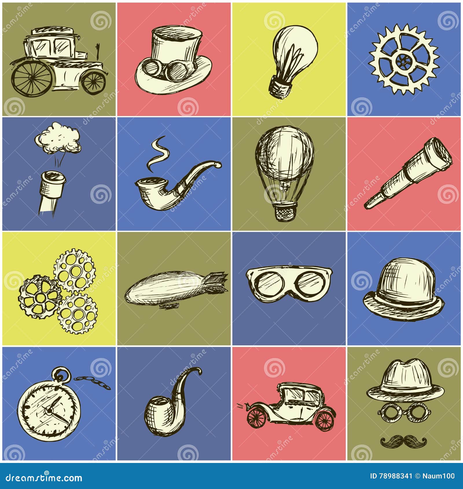 Steampunk Icon Vector From Urban Tribes Collection. Thin Line Steampunk ...