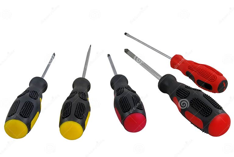 Set of steel screwdrivers stock image. Image of macro - 20951513