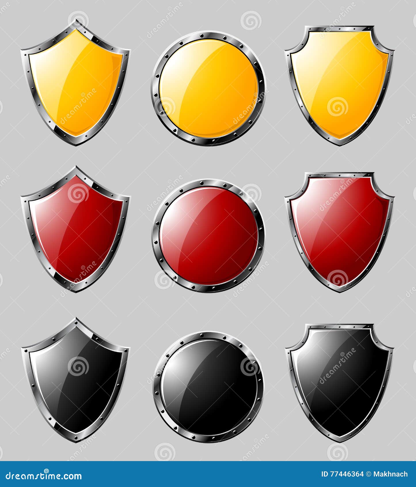 Steel Triangle Shield Royalty-Free Cartoon | CartoonDealer.com #12028007