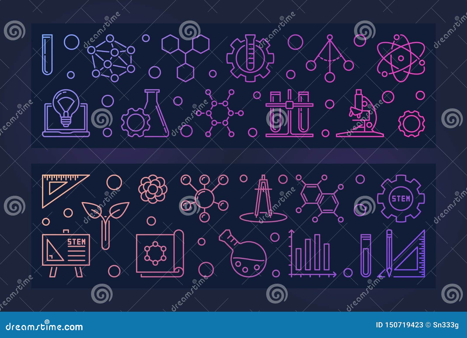 Modern Stem Education Logo Minimal Stock Illustrations – 40 Modern Stem ...