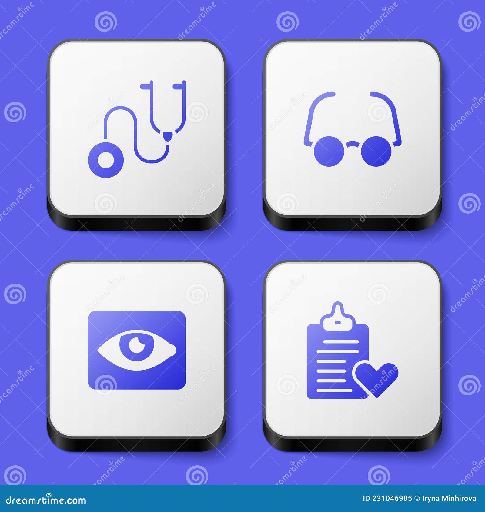 Square Patient Disinfection Icon Vector Collage | CartoonDealer.com ...