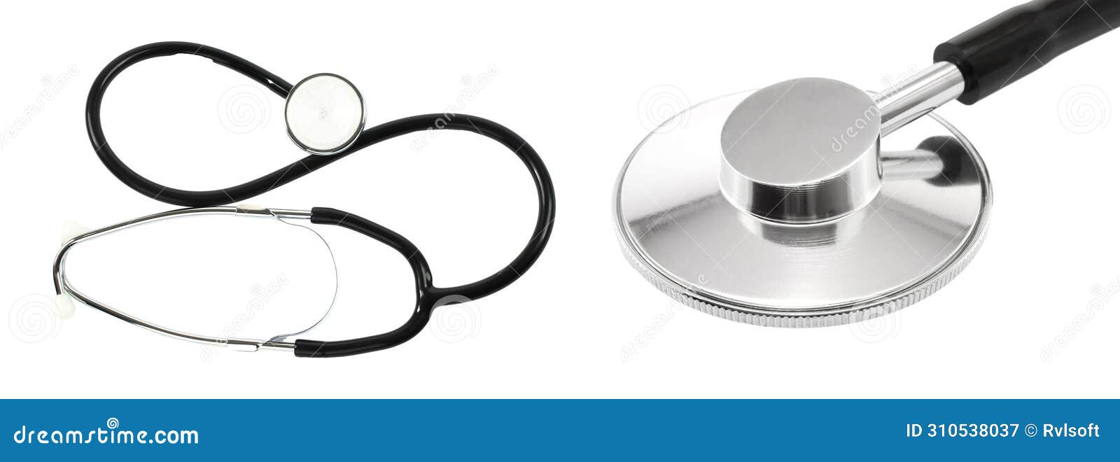 Set of Stethoscopes, Isolated on Transparent Background, Medical ...