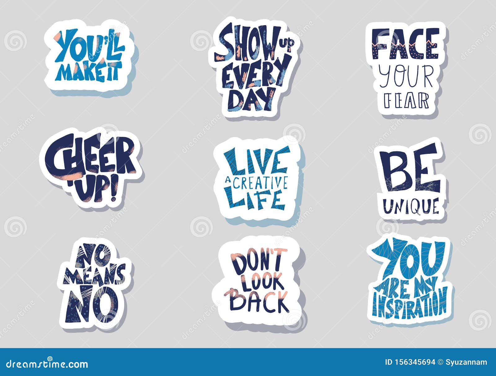 Set Of Sticker Vector Text Sticker Quotes Motivational Handwritten ... Set Of Sticker Vector Text Sticker Quotes Motivational Handwritten ...