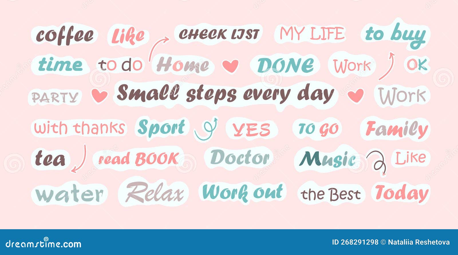 Set of Sticker Words for Planner Journal Diary School Notebook ...