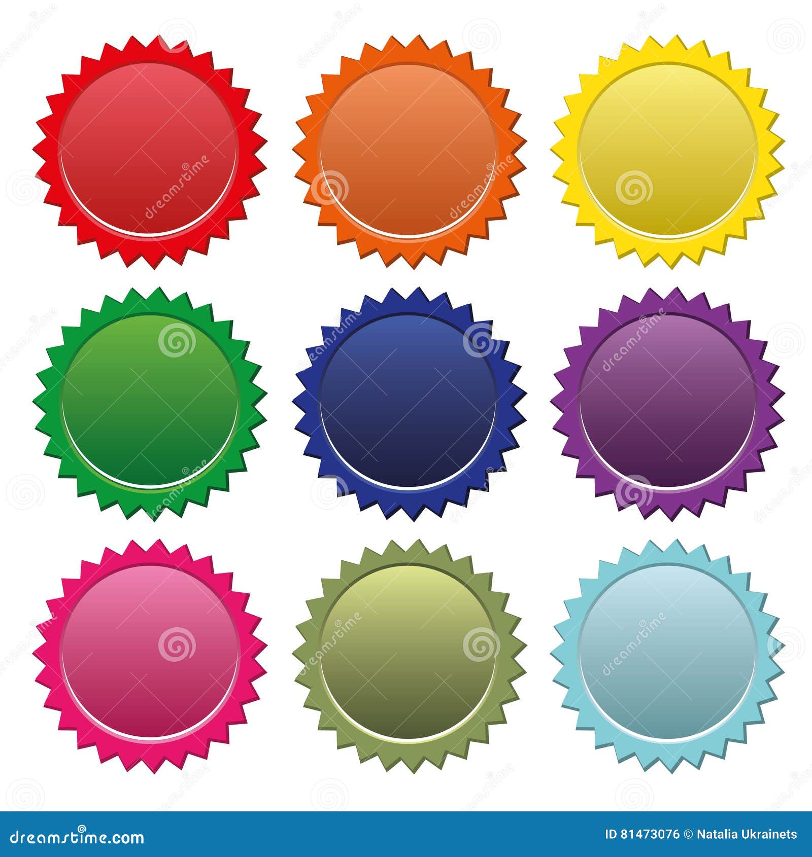 Set stickers stock vector. Illustration of blue, green - 81473076
