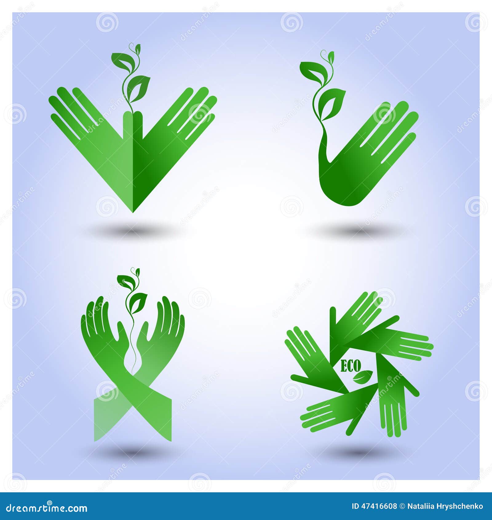 Set of Stickers, Icons Environmental Protection Stock Vector ...