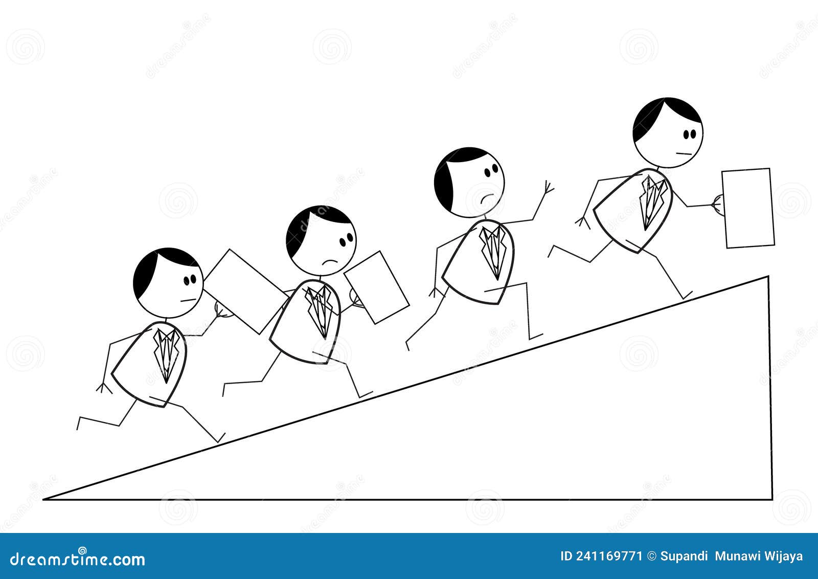 Set Stickman Cute Interactive and Colorful Design Creative Stock Vector ...