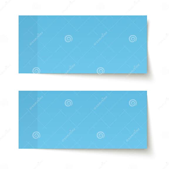 Set of sticky notes blue stock vector. Illustration of empty - 88722515