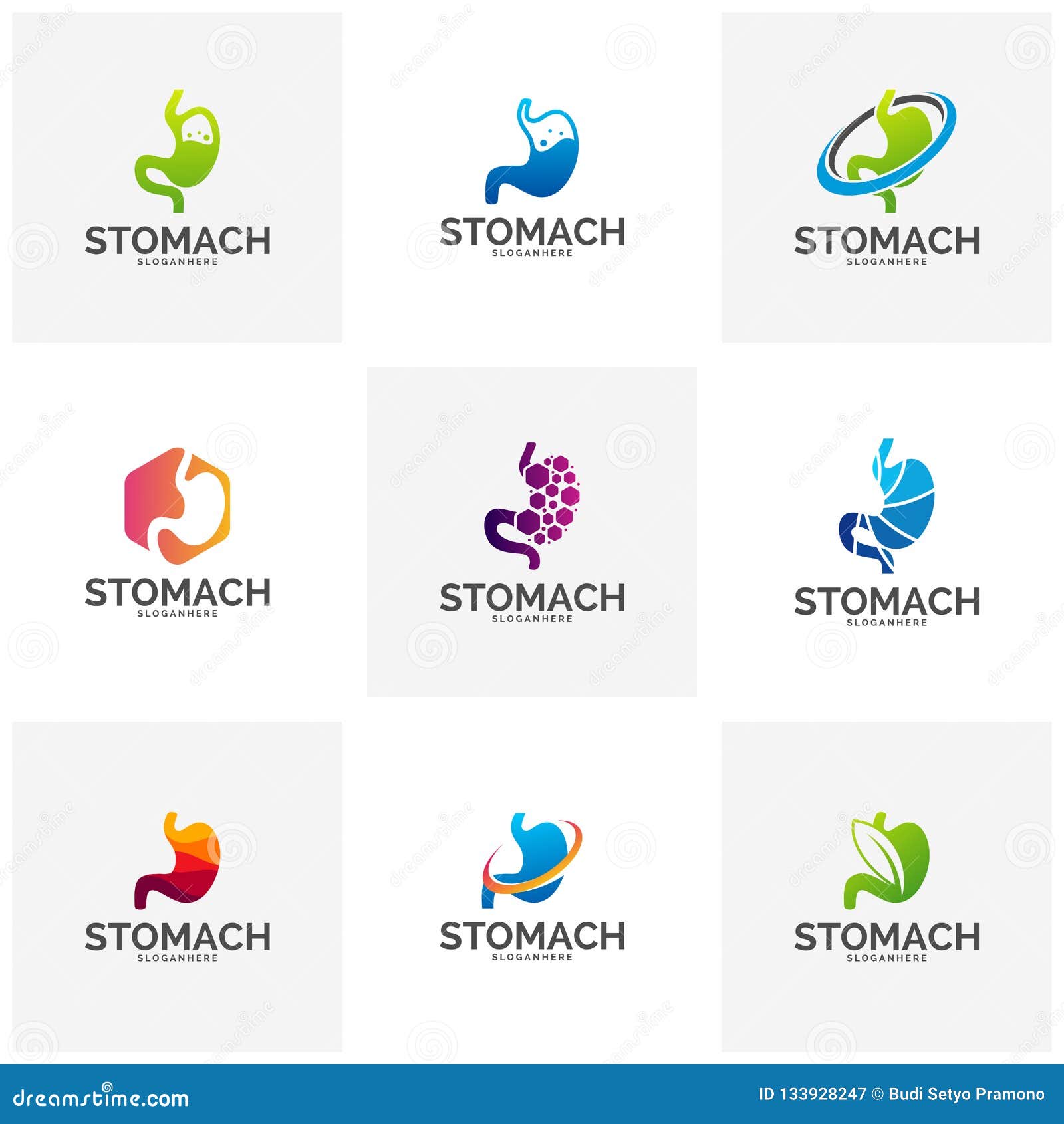 Tech Stomach Logo Vector Template, Creative Stomach Logo Design ...
