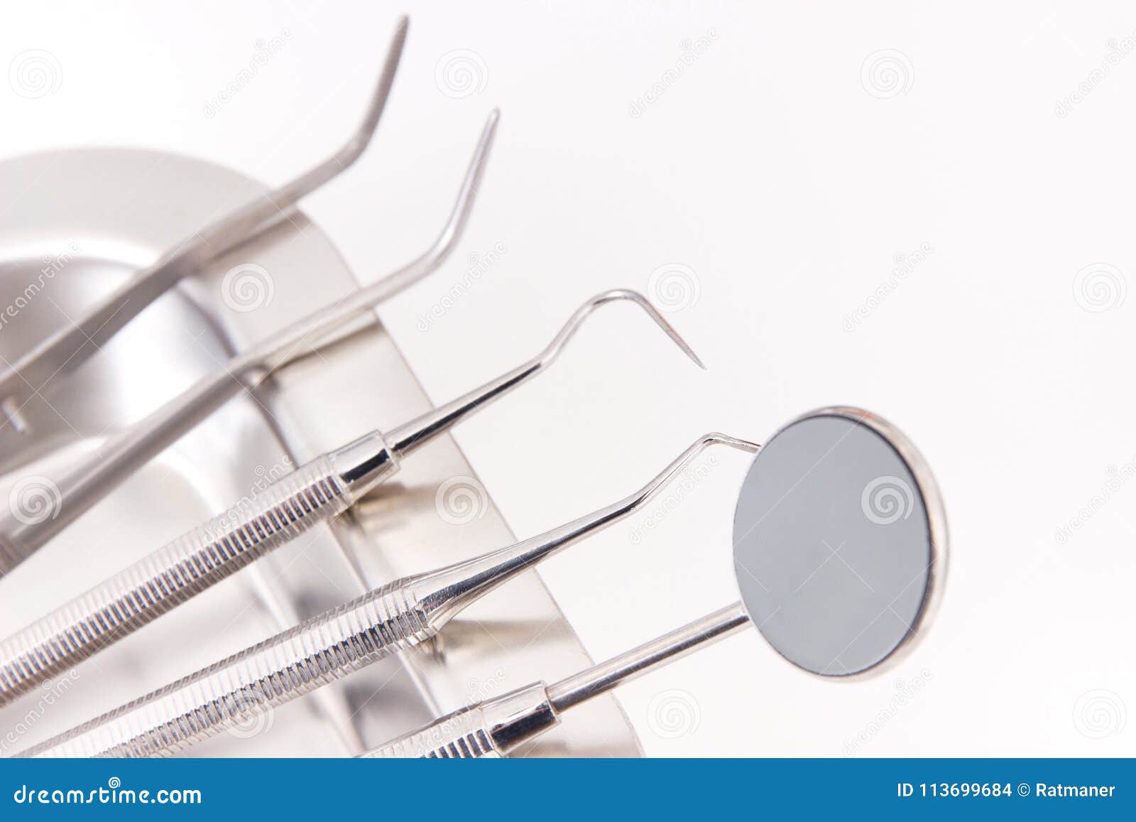 Set of Stomatology Tools Used by Dentists in Dental Office Stock Photo ...