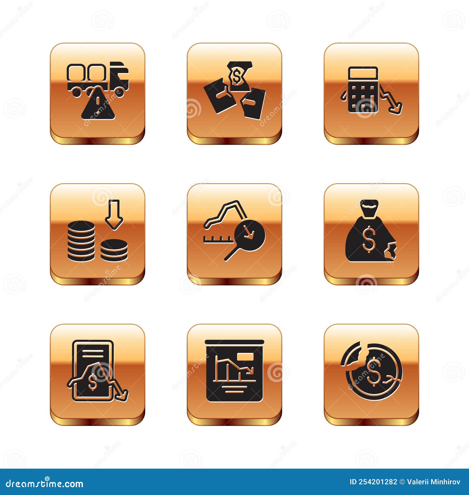 Set Stop Delivery Cargo Truck, Mobile Stock Trading, Pie Chart Infographic, Global Economic ...