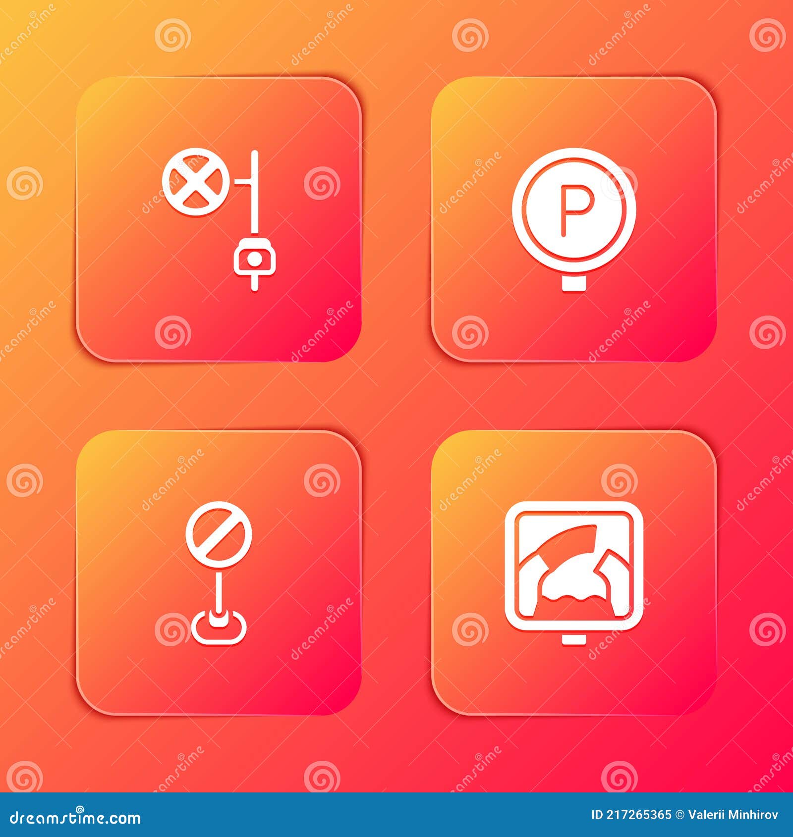 Set Drawbridge Ahead, Speed Limit Traffic, Road Sign And Uneven Road ...