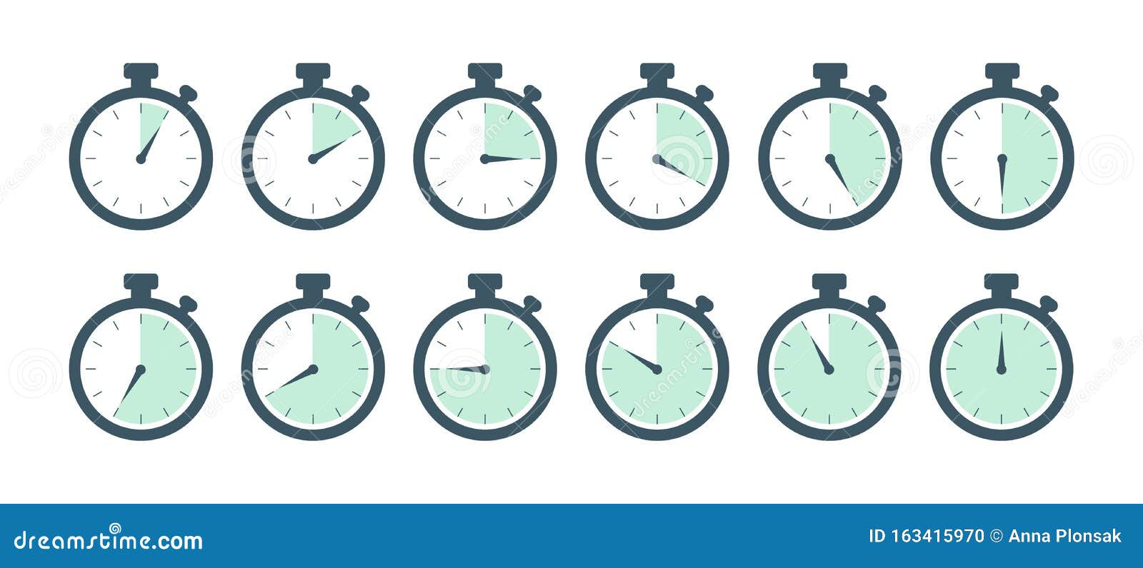 10 Seconds Vector Icons | CartoonDealer.com #60712693