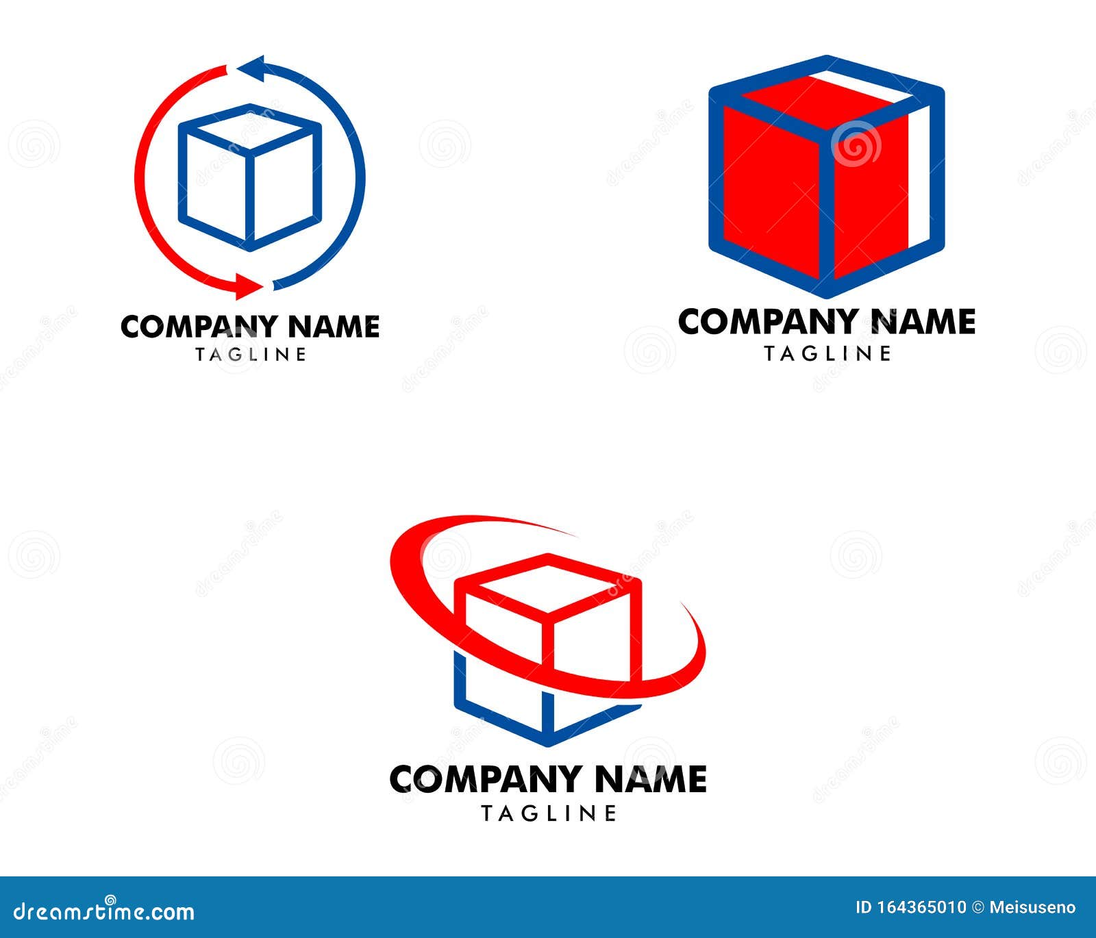 Set of Storage Box Logo Template Design Stock Vector - Illustration of ...