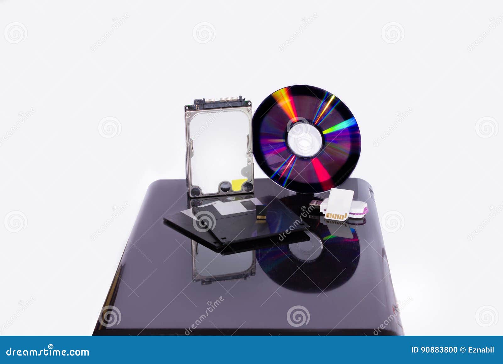 Set of storage media stock photo. Image of data, computer - 90883800