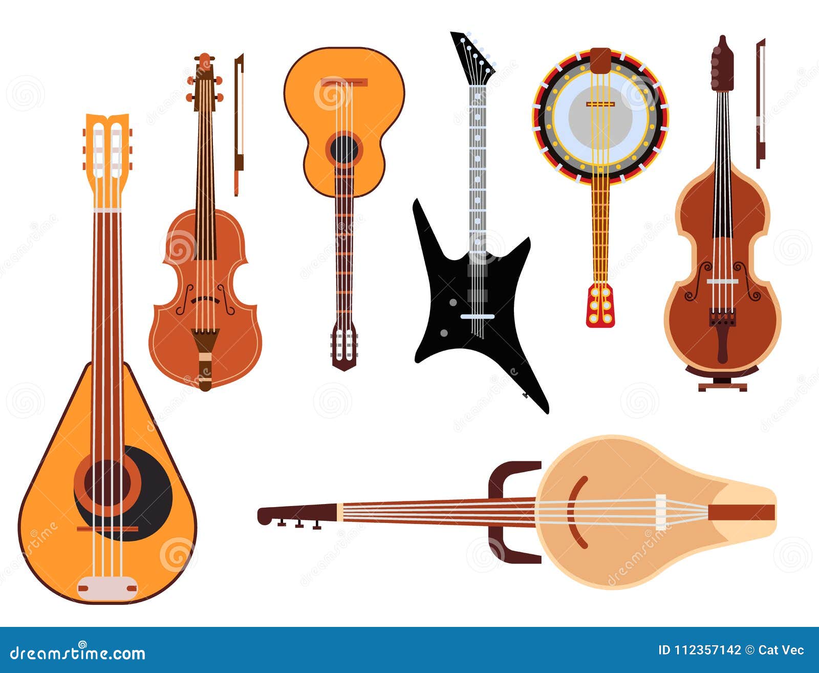 Set of Stringed Musical Instruments Classical Orchestra Art Sound Tool ... Set of Stringed Musical Instruments Classical Orchestra Art Sound Tool ...