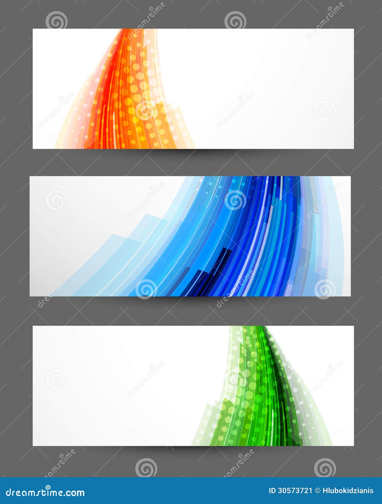 Set of striped banners stock vector. Illustration of shine - 30573721