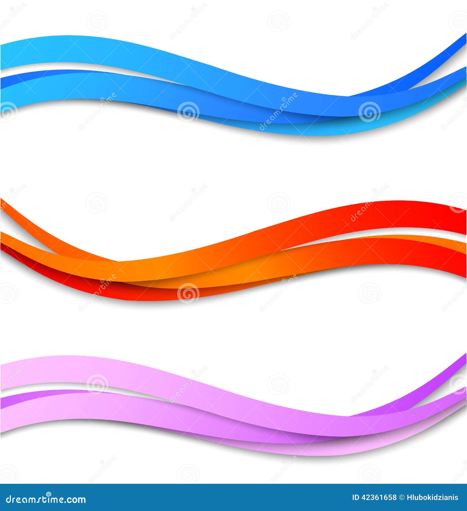 Set of striped banners stock vector. Illustration of creative - 42361658