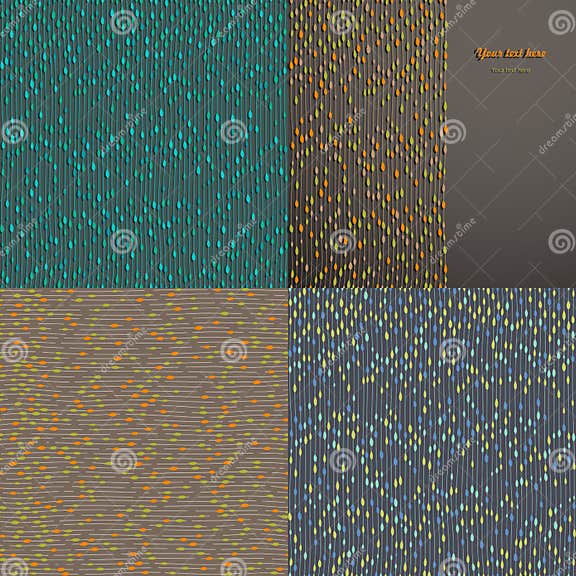 Set of 3 Striped Seamless Pattern and a 1 Stock Vector - Illustration ...