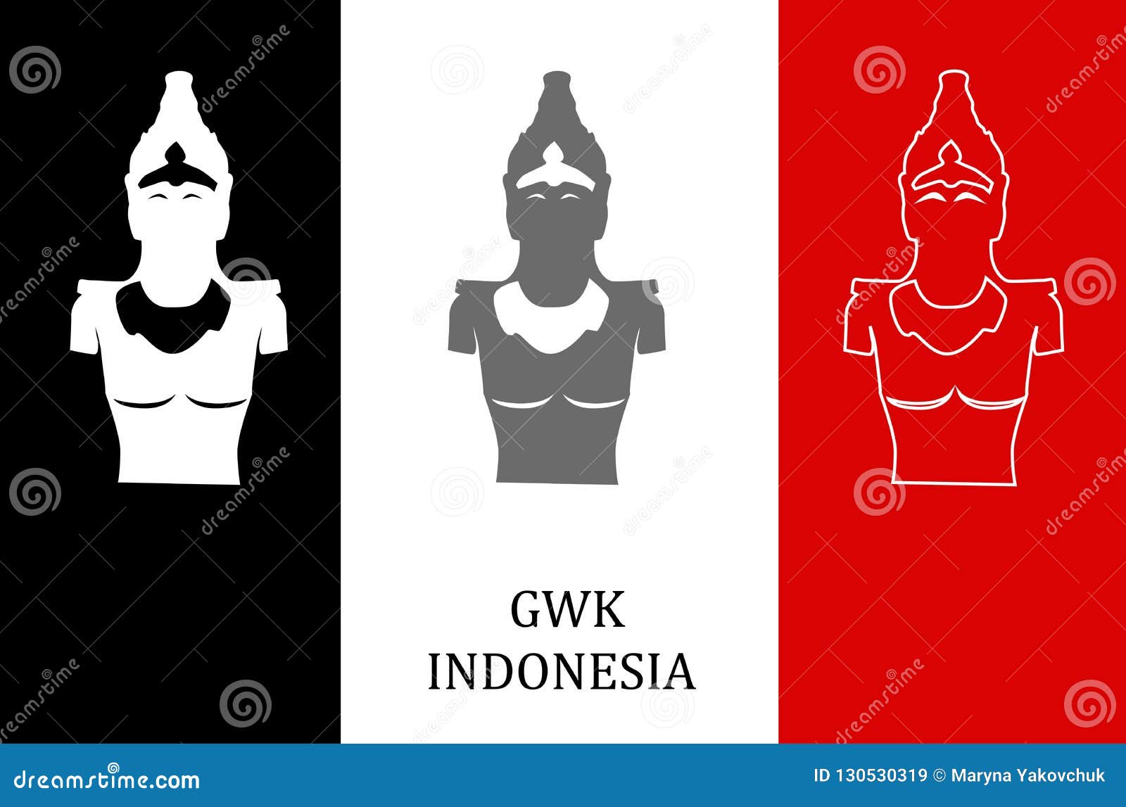 Garuda Wisnu Kencana Culture Indonesian Mascot Logo Design Cartoon ...