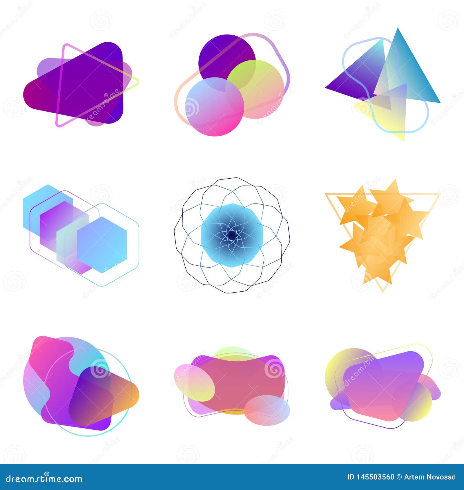 Set of Stylish Backgrounds for Your Inscriptions. Abstract Design ...