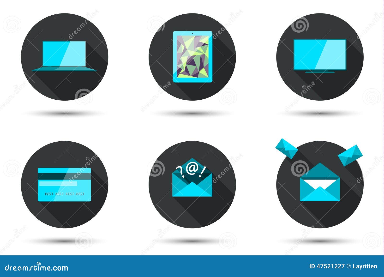 Set of stylish icons stock vector. Illustration of eps10 - 47521227