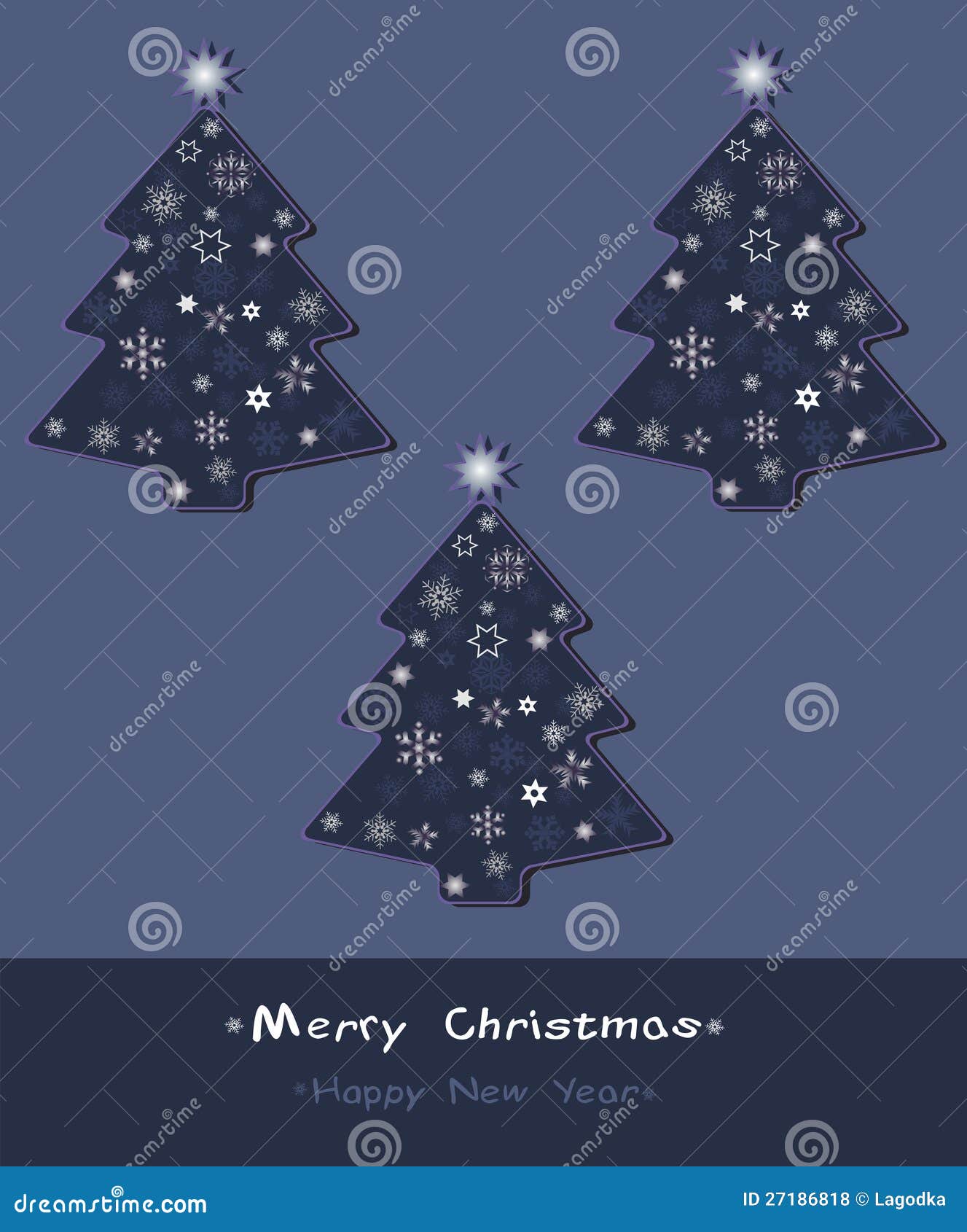 Set of stylized fir trees. stock vector. Illustration of presentation ...