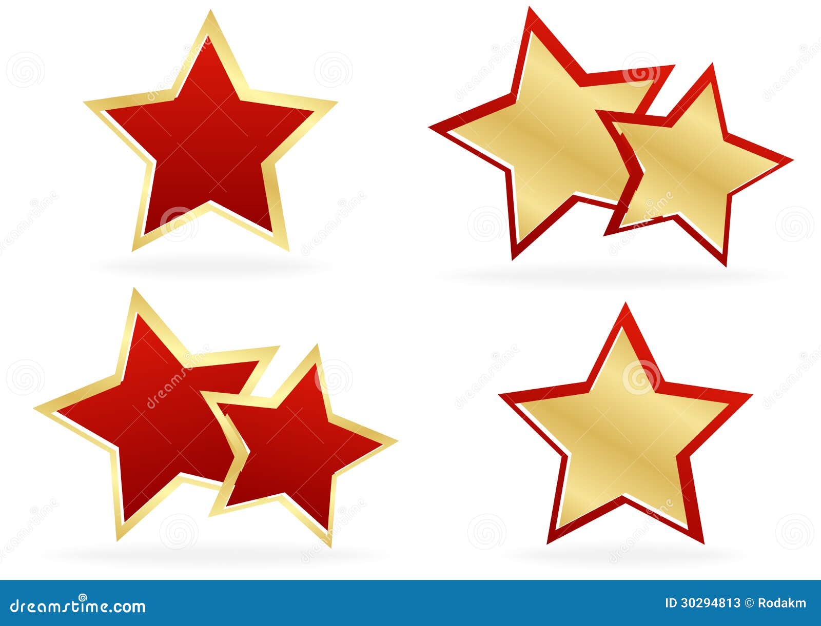 Set of stars stock vector. Illustration of design, silhouette - 30294813