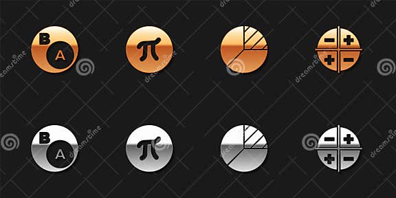 Set Subsets, Math, a is Subset of B, Pi Symbol, Pie Chart Infographic ...