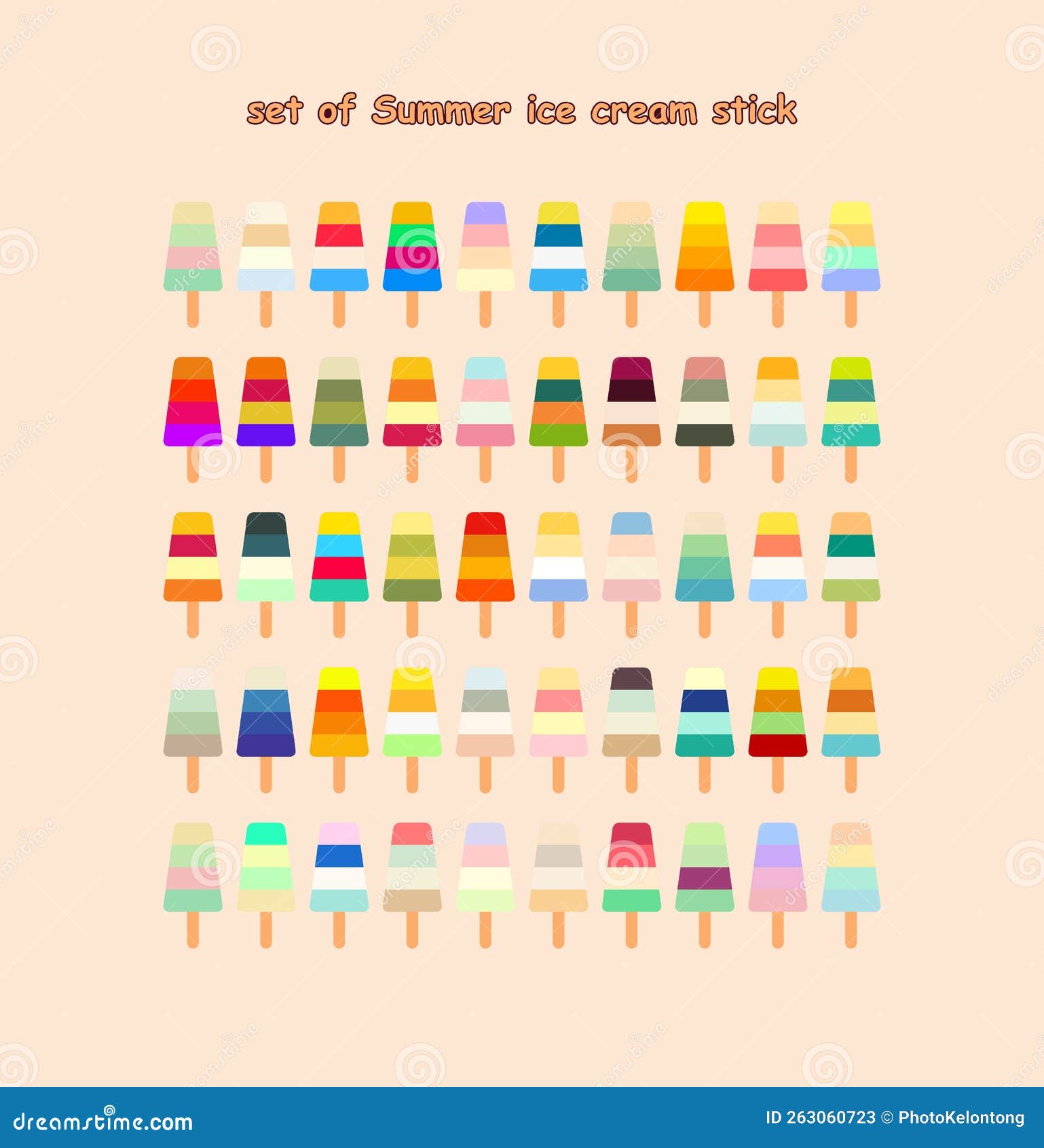 Summer Stick Figure Lies In A Hammock With Palm Trees And Sun Isolated ...