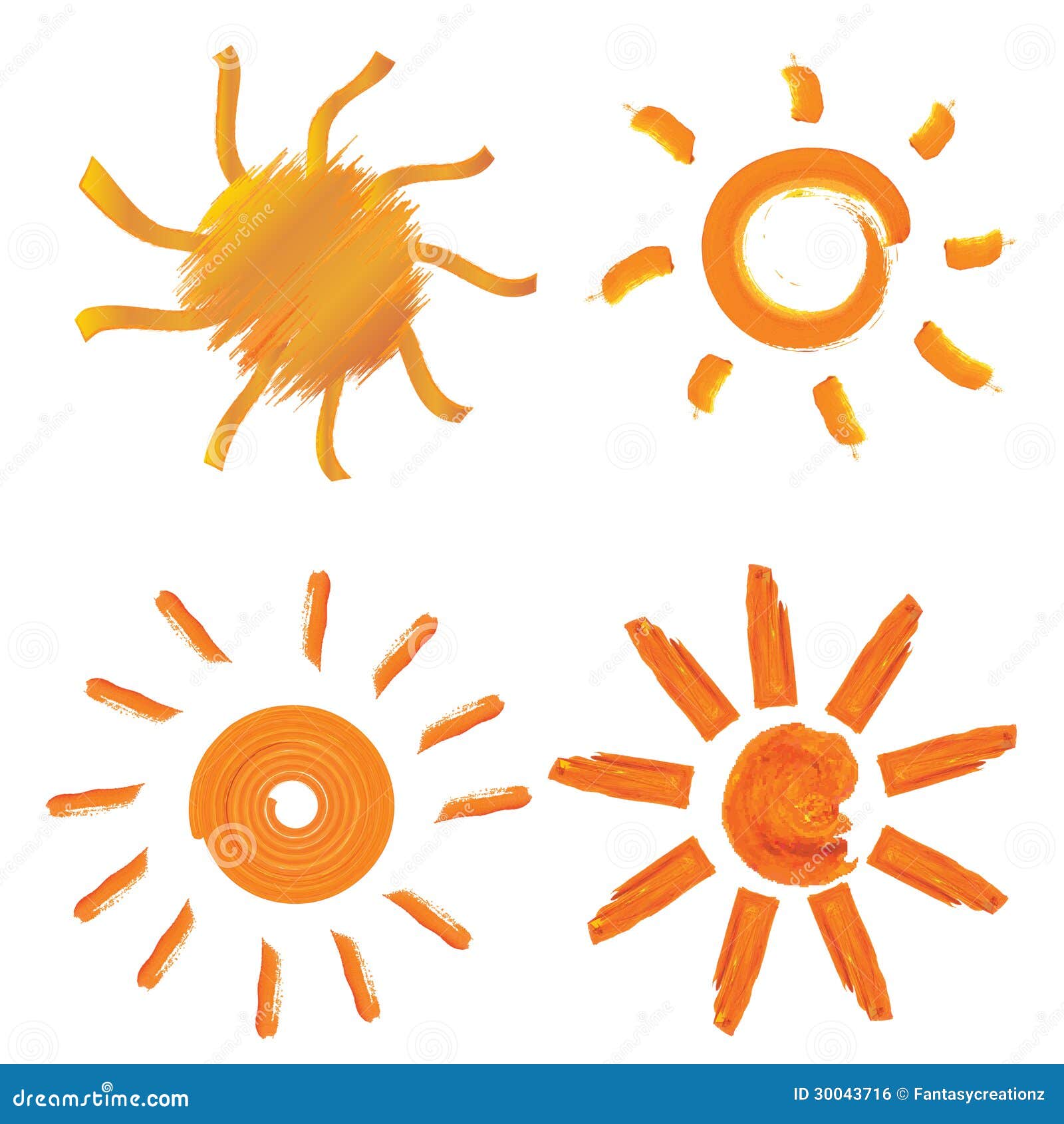 Sun design elements stock illustration. Illustration of creative - 30043716