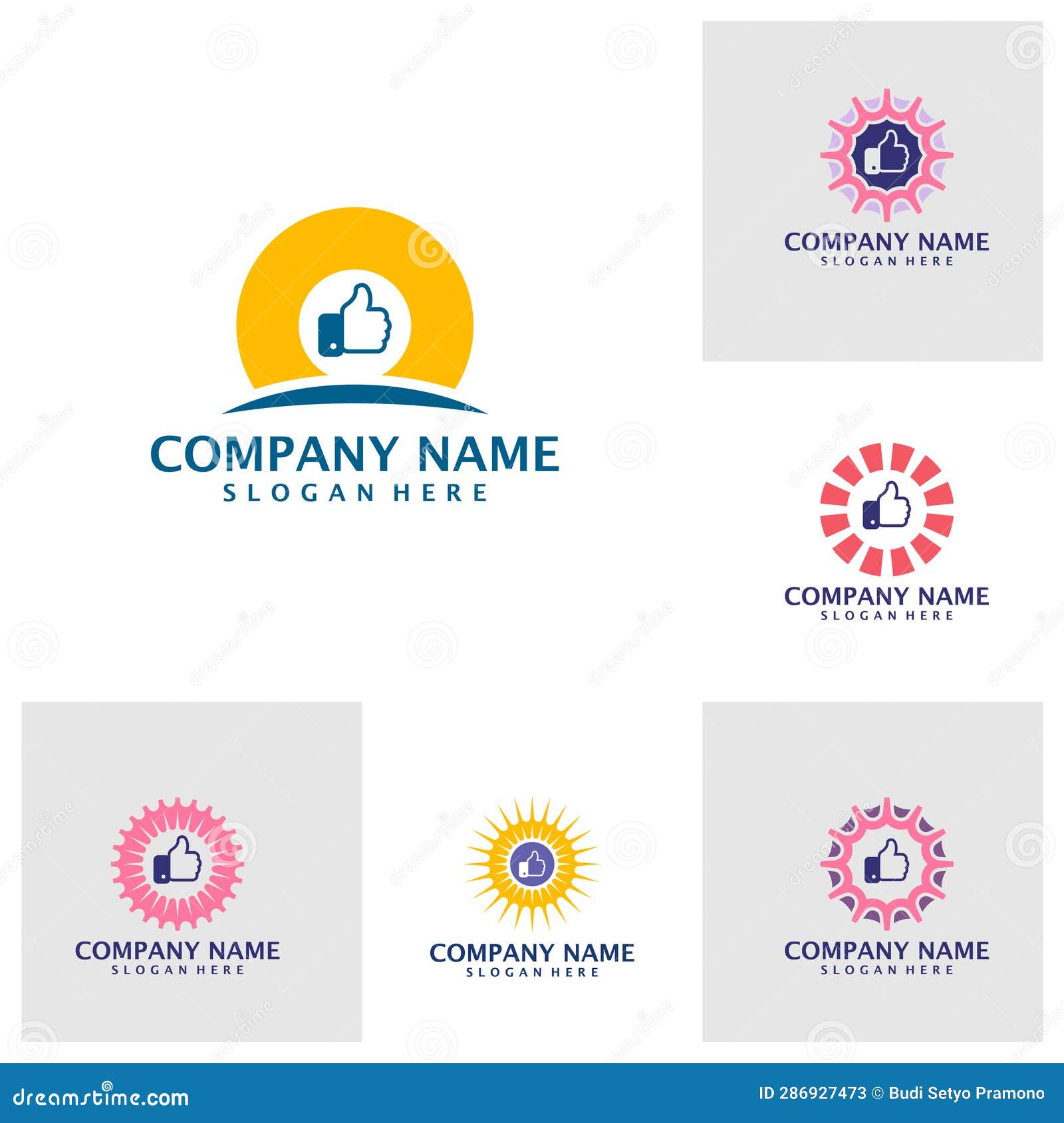 Set of Sun Like Logo Design Vector. Good Sun Logo Design Template ...