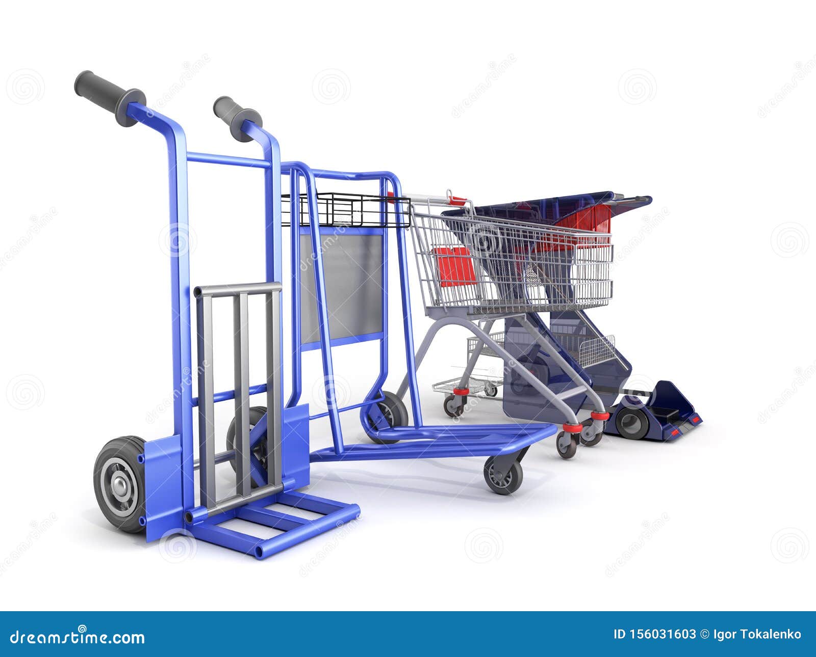 Supermarket Trolleys Royalty-Free Stock Photo | CartoonDealer.com #39494871