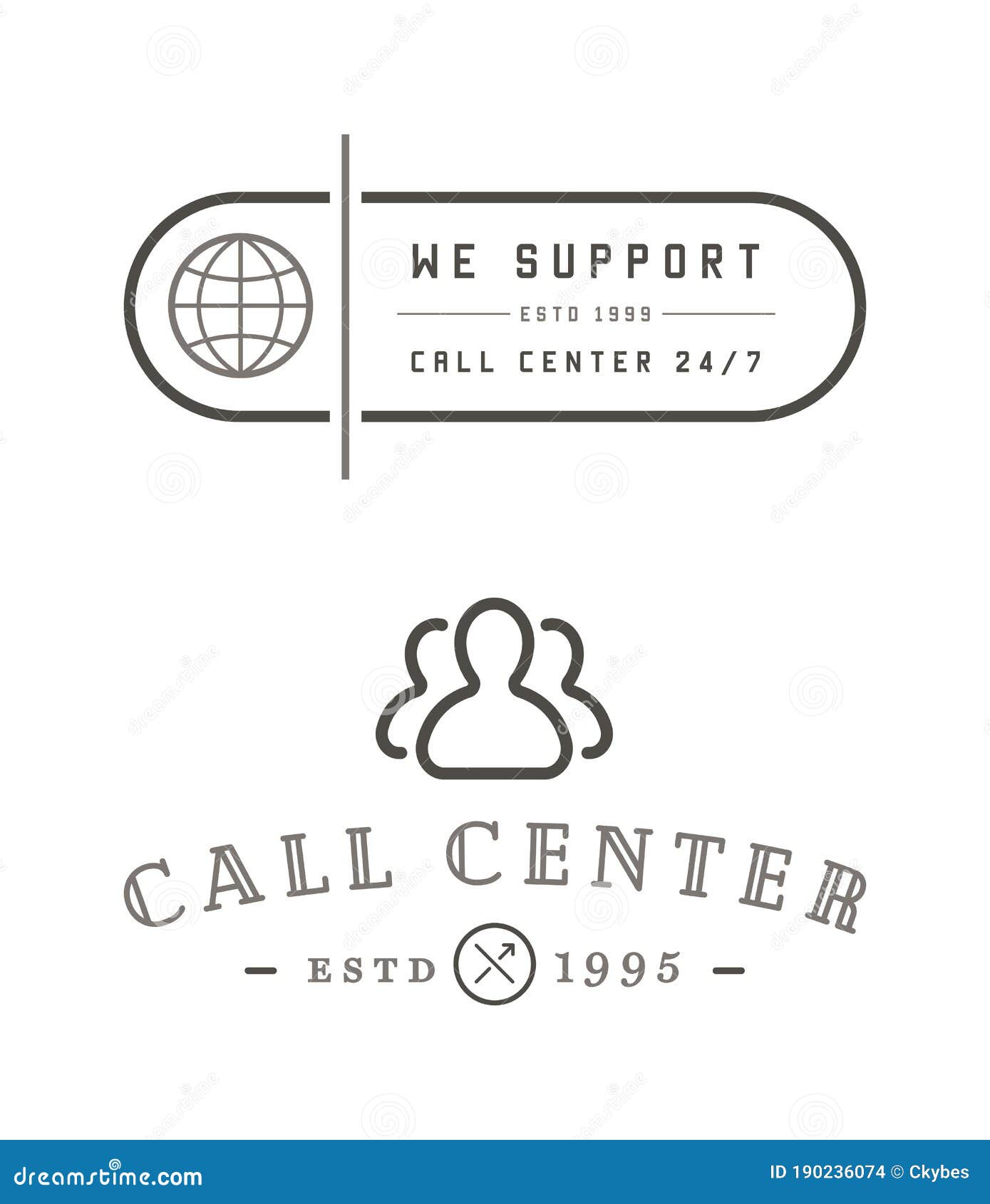 Set of Support Contact Center Service Elements and Assistance Support ...