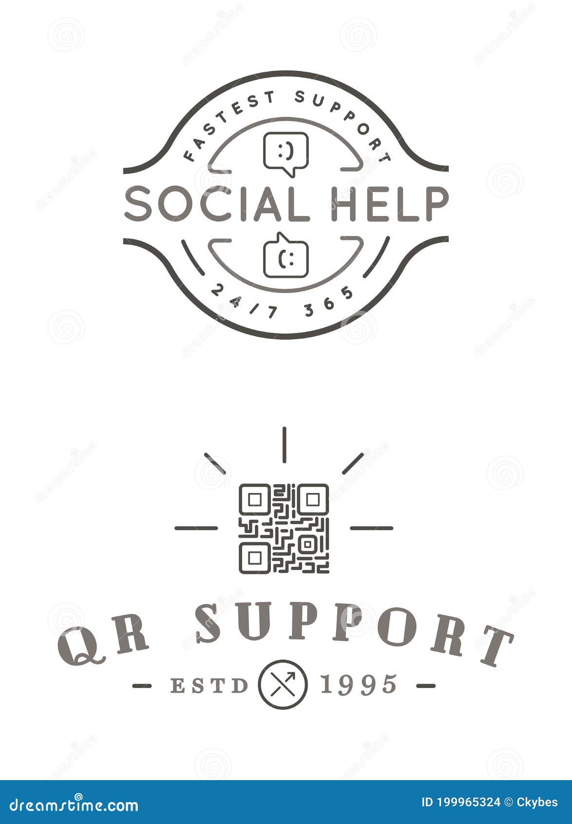 Set of Support Contact Center Service Elements and Assistance Support ...