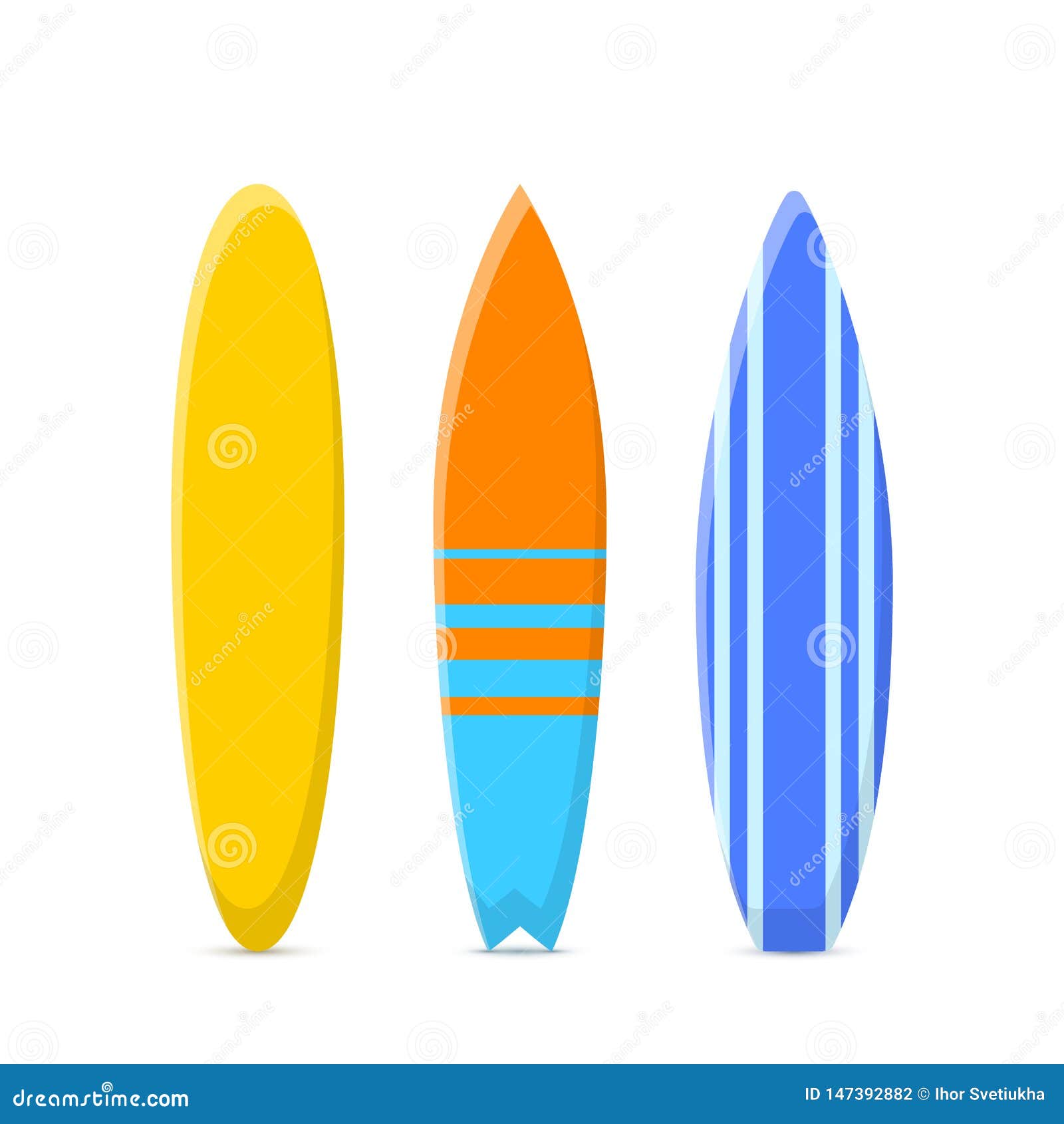 Surfboards Types Vector Silhouettes | CartoonDealer.com #72219238