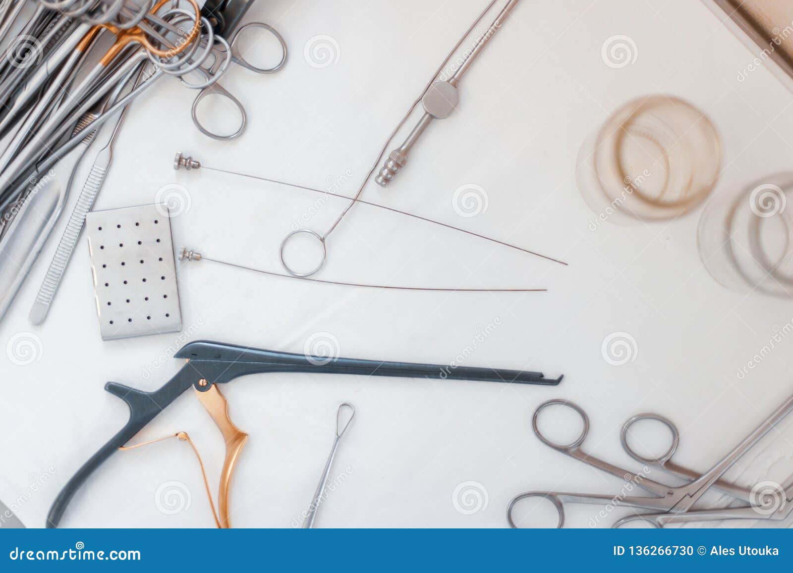 Set of Surgical Instruments Made of Stainless Steel for a Neurosurgeon ... Set of Surgical Instruments Made of Stainless Steel for a Neurosurgeon ...