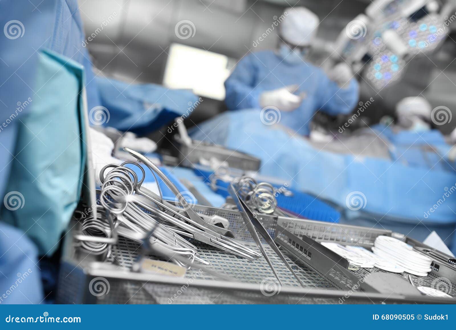 Set of Surgical Instruments during Operation Stock Image - Image of ...