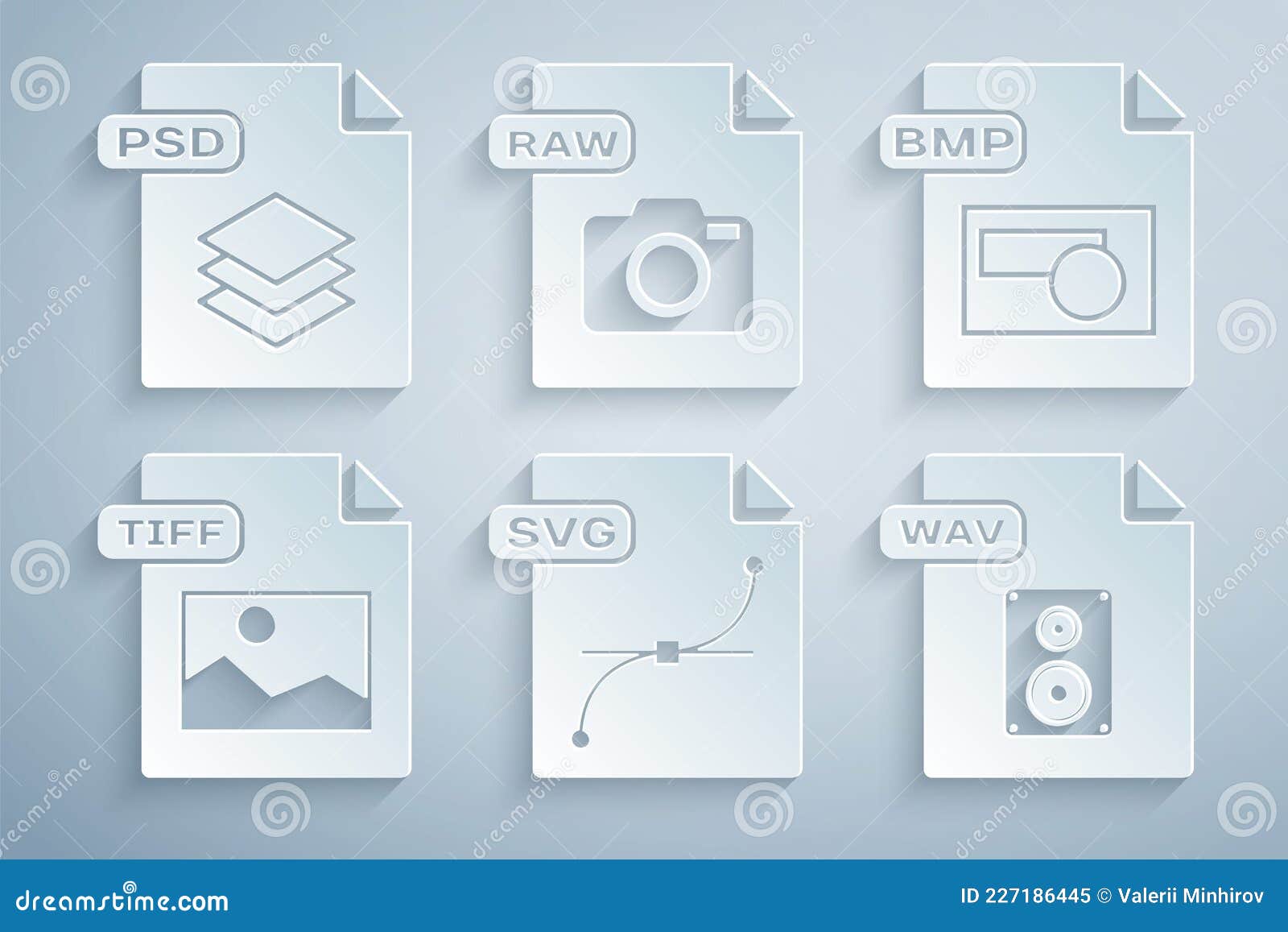 Set SVG File Document, BMP, TIFF, WAV, RAW and PSD Icon. Vector Stock ... Set SVG File Document, BMP, TIFF, WAV, RAW and PSD Icon. Vector Stock ...