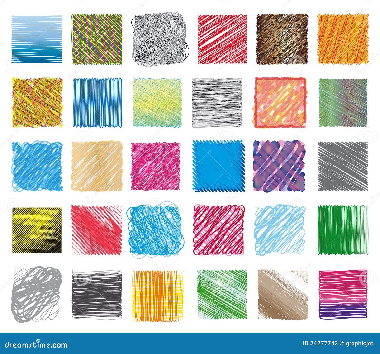 Set swatches and textures stock vector. Illustration of coloured - 24277742