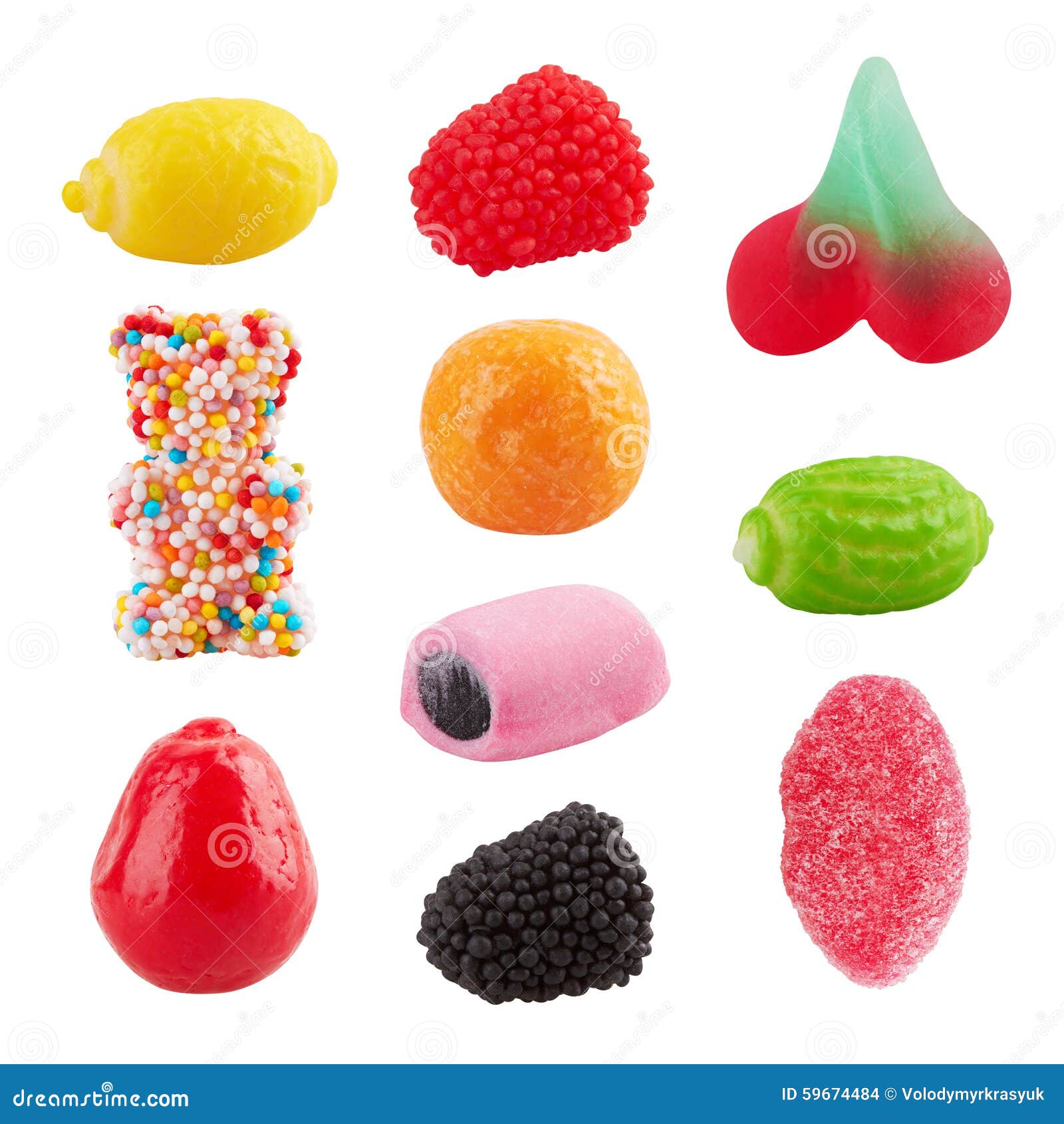 Set of Sweet Colorful Candy Stock Photo - Image of multicolor ...