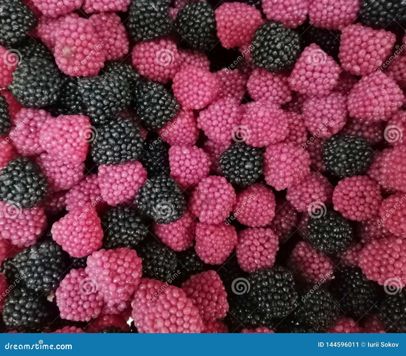 Set of Sweets in the Form of Raspberries Stock Image - Image of summer ...