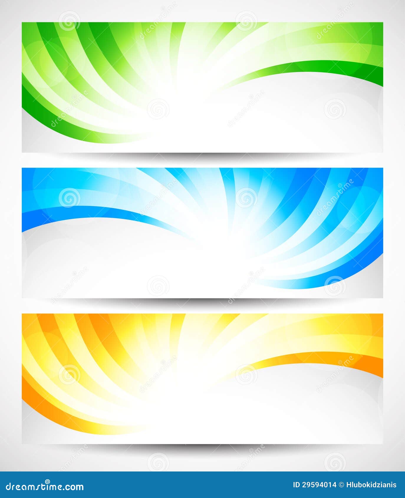 Set of swirl banners stock vector. Illustration of pattern - 29594014
