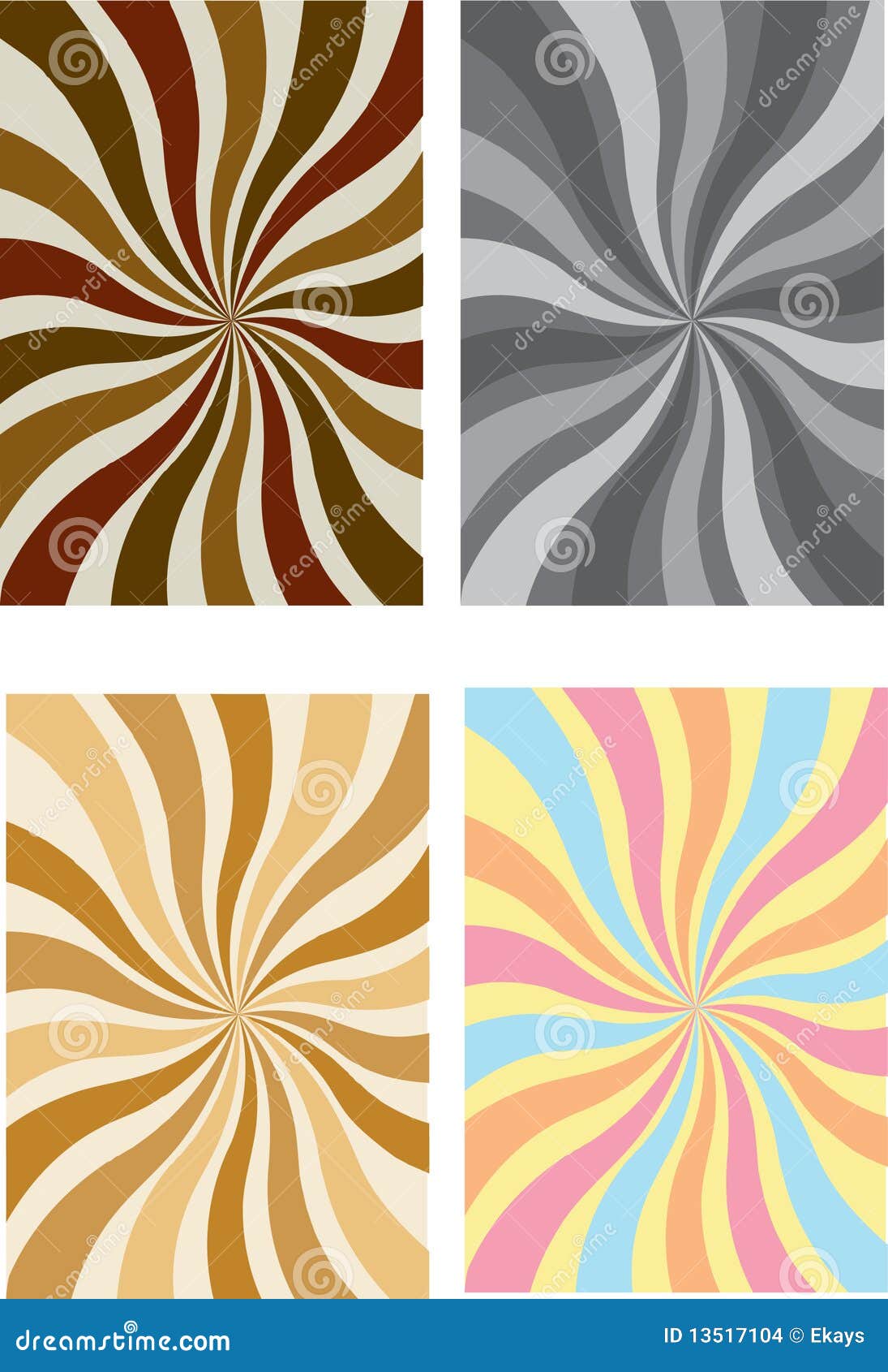 A set of swirly rays stock vector. Illustration of gold - 13517104