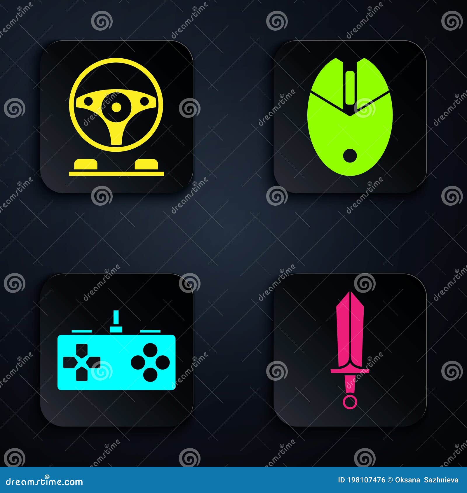 Game Racing Simulator Vector Cartoon Illustration. | CartoonDealer.com ...