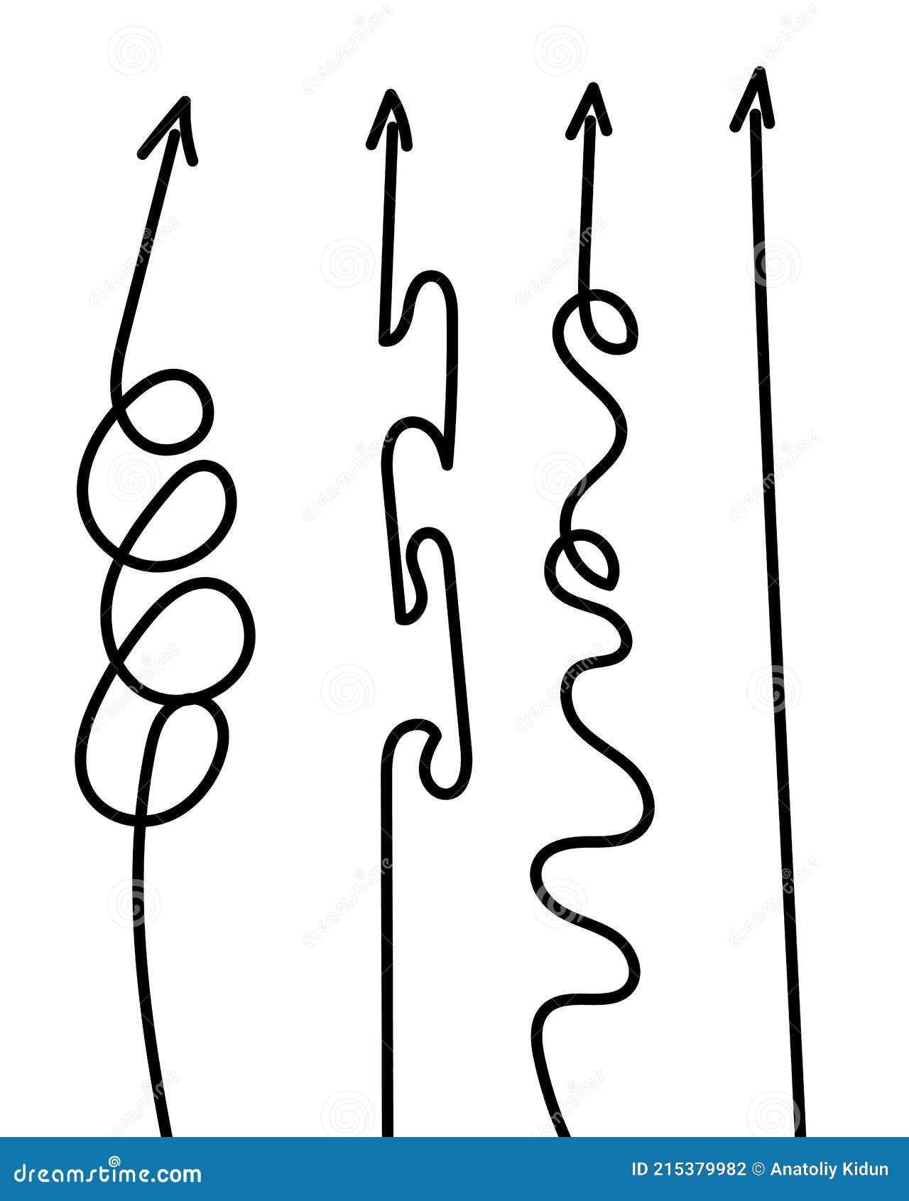 Set of Symbol of Complicated Way with Scribbled Round Element, Chaos ...