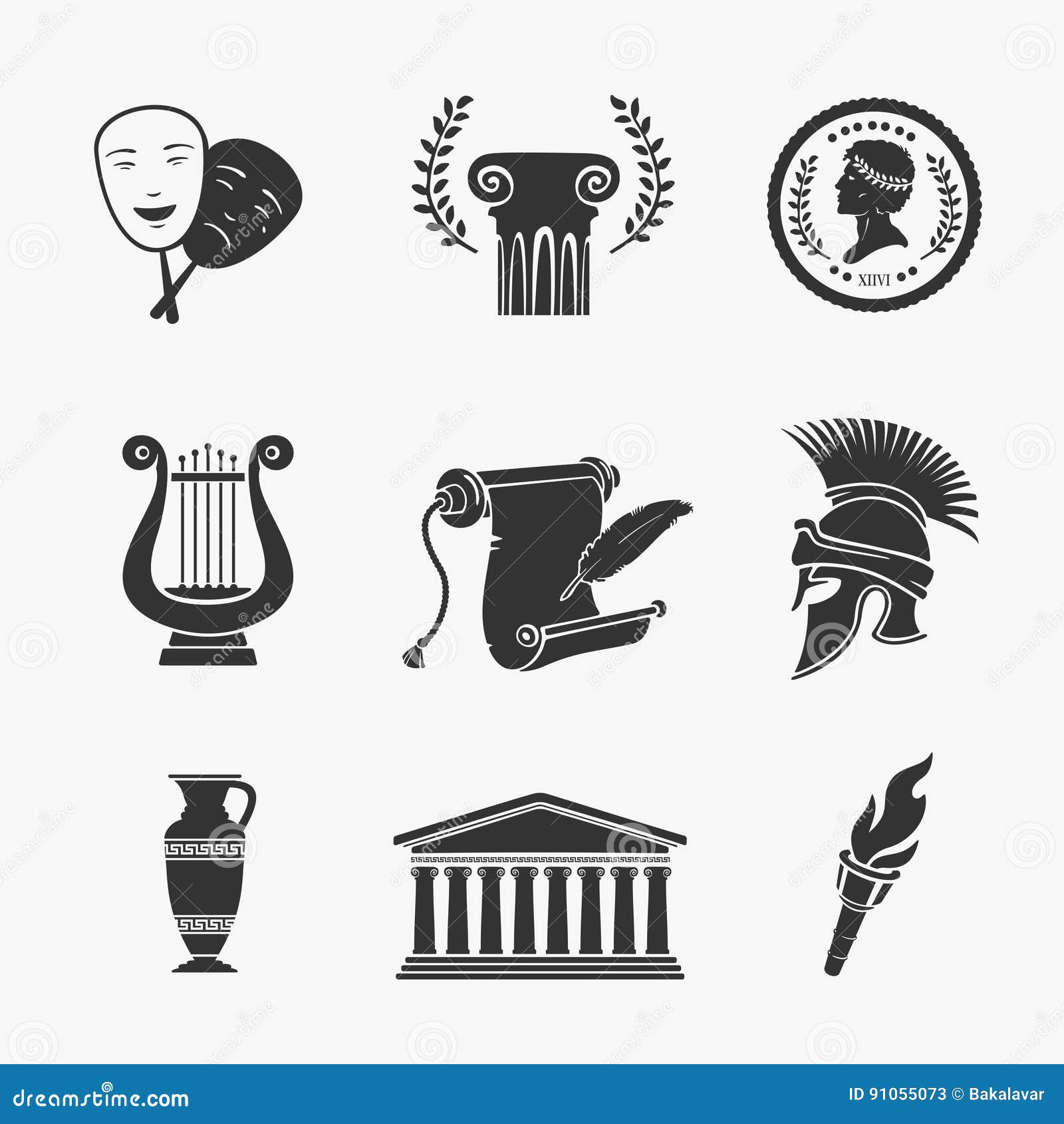 Greece Vector Icon Isolated On Transparent Background, Linear Gr ...