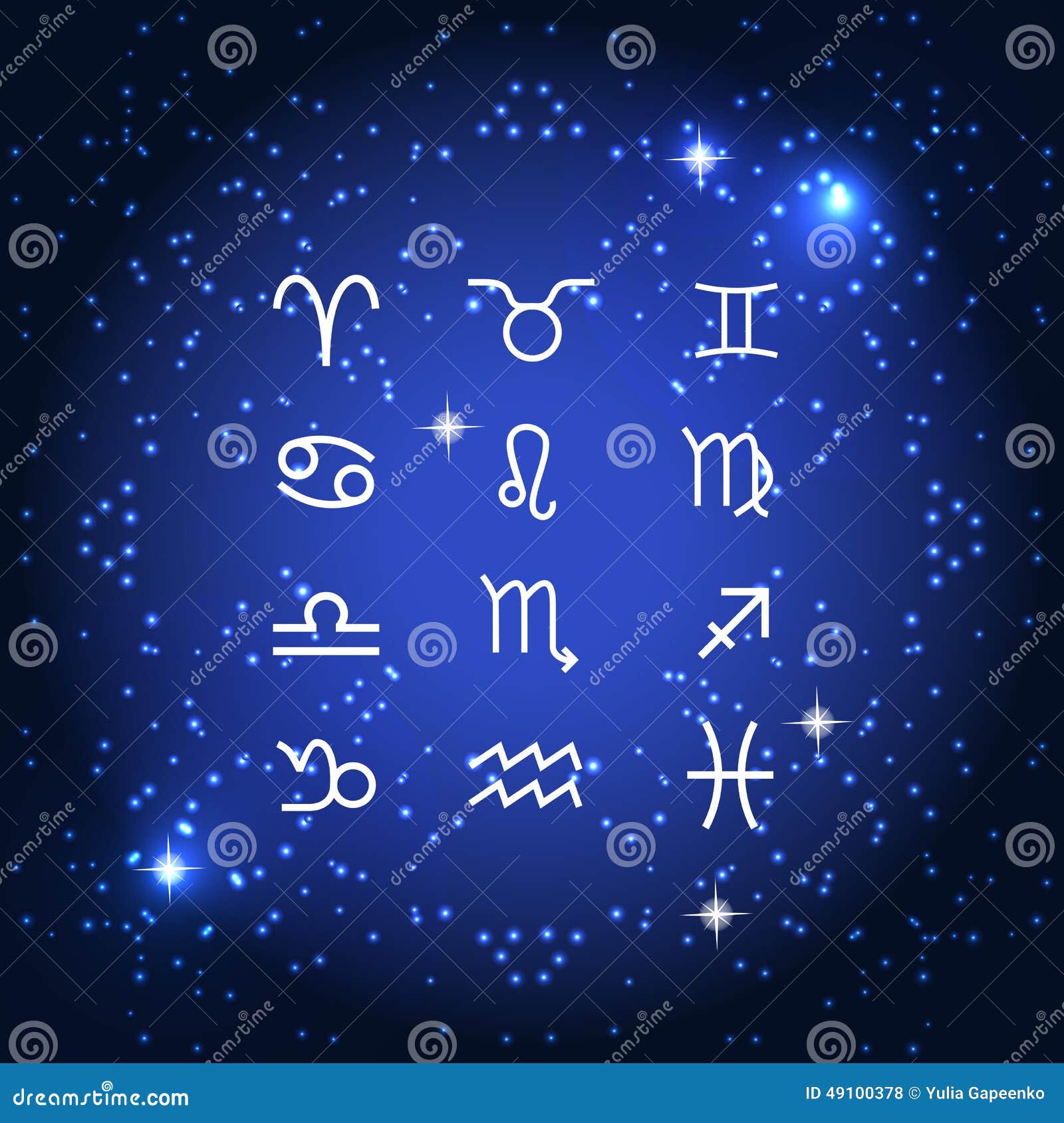 Set of Symbol Zodiac Sign. Vector Illustration Stock Vector ...